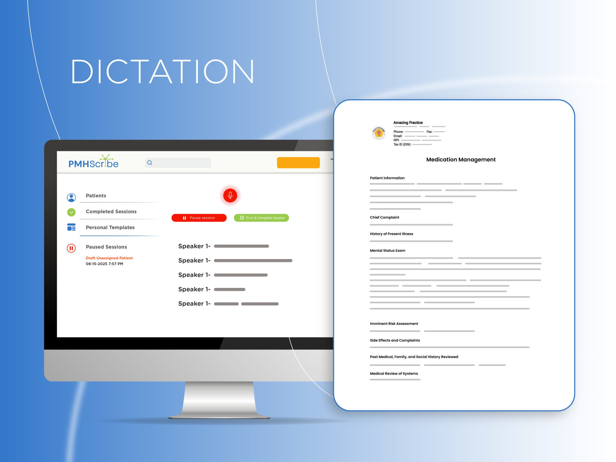 Medical Dictation Software for Psychiatrists - Try Now - PMHScribe